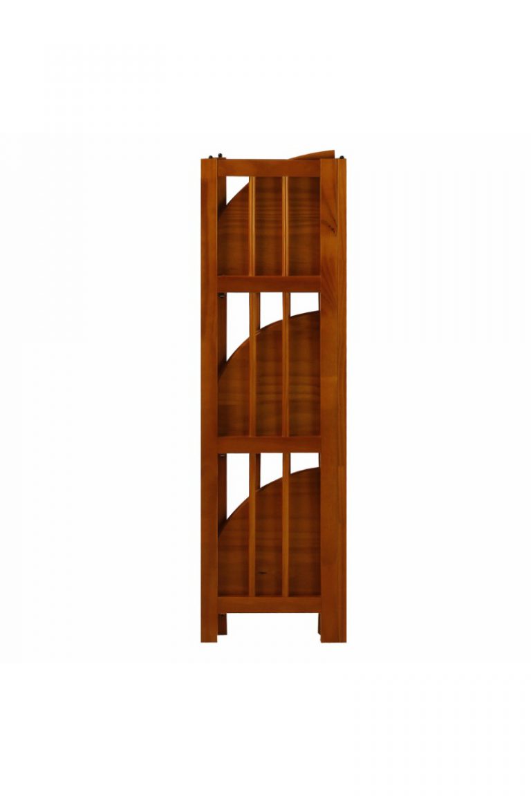 4-Shelf Corner Folding Bookcase - Casual Home