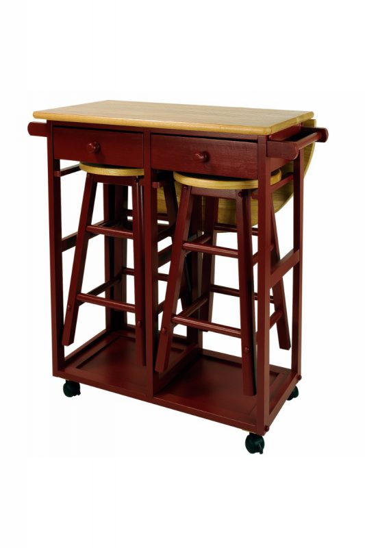 Breakfast Cart with Drop-Leaf Table - Casual Home