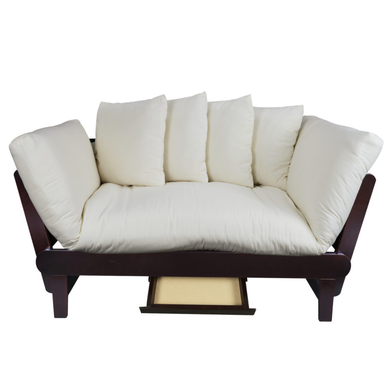 Madison Folding Lounger Daybed with Concealed Drawer - Casual Home