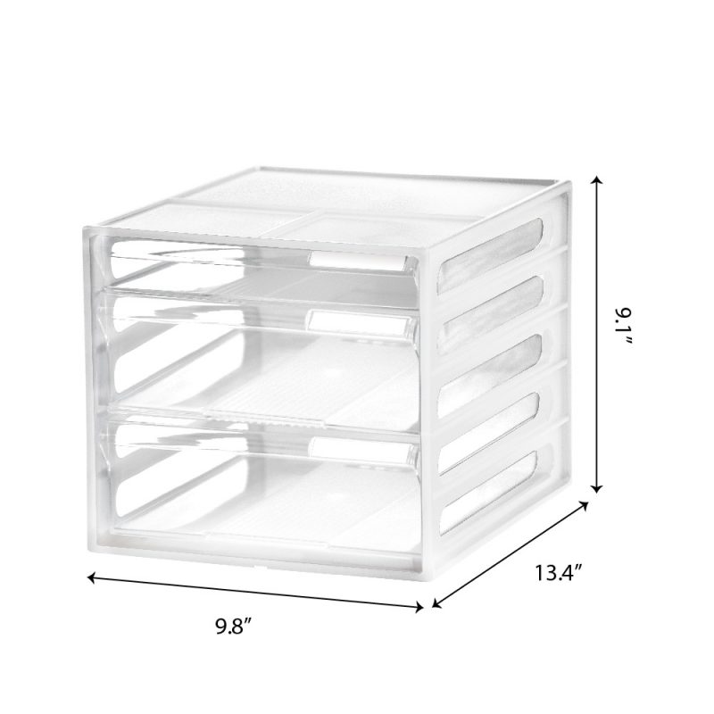 Livinbox L&S Office Stackable Desktop Storage Organizer, BPA Free ...