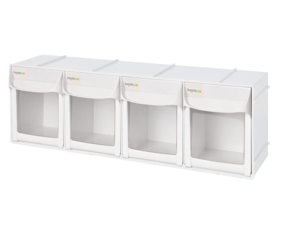 Tip Out Bin 24″ w/ 4 Compartments - Casual Home