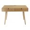 Freedom Desk with USB Ports, Solid American Oak - Casual Home