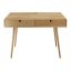 Freedom Desk with USB Ports, Solid American Oak - Casual Home