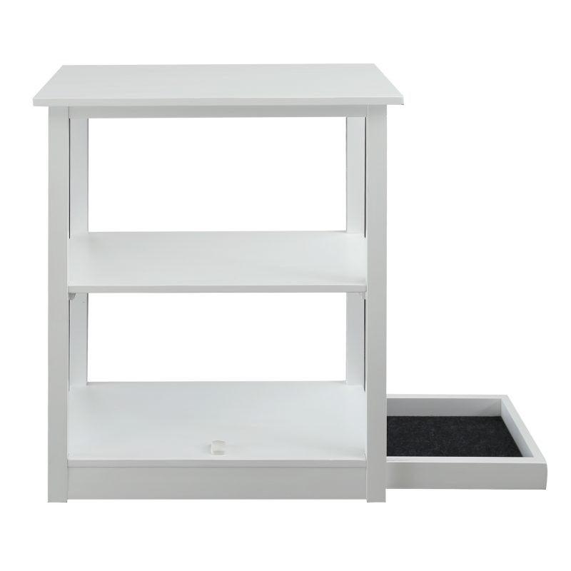 Adams 3-Shelf Bookcase with Concealed Sliding Track, Concealment ...