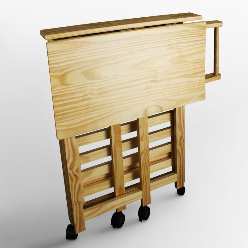 Trek Folding Kitchen Cart – Natural - Casual Home