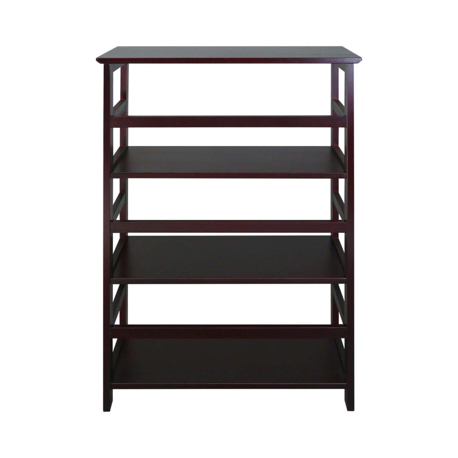 Soho Manhattan 4-Shelf Bookcase 26″ Wide – Espresso - Casual Home