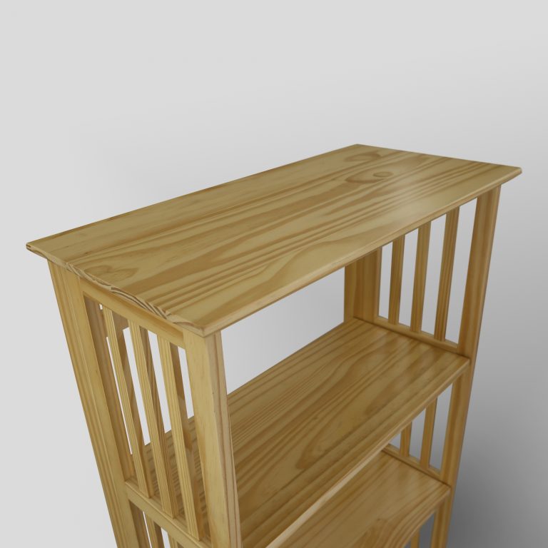 Soho Manhattan 4-Shelf Folding Bookcase 26″ Wide – Natural - Casual Home